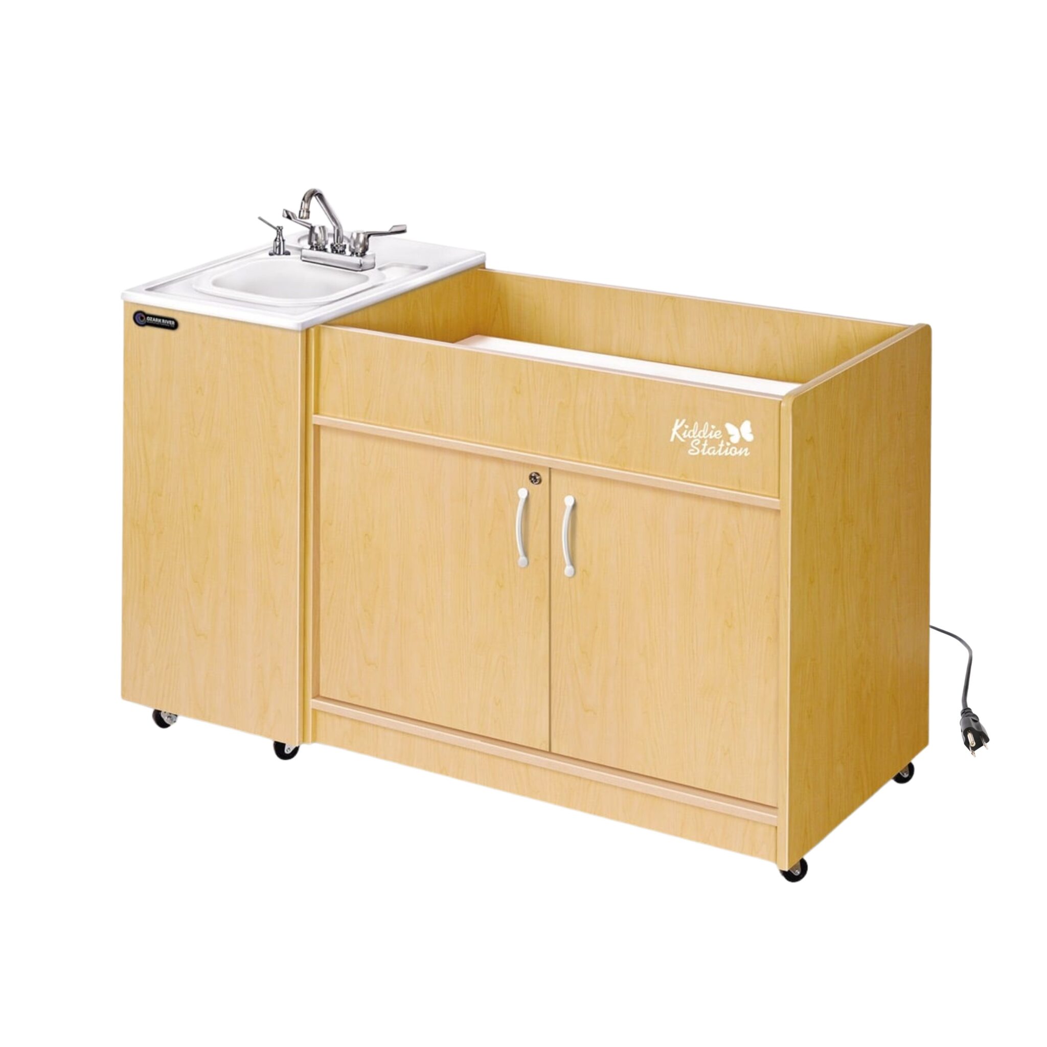Kiddie Station Sink No-Plumbing Hot Water Hand Wash Changing Table